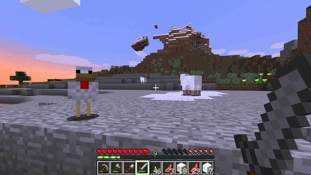 How to get eggs from chicken - Minecraft