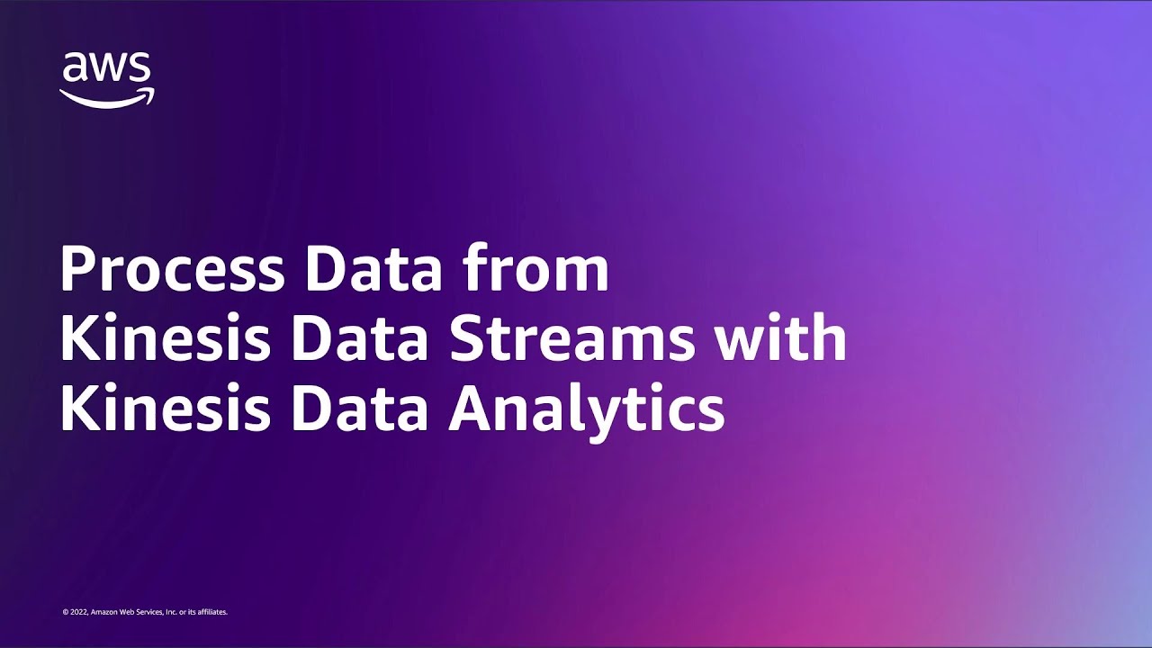 Process Data from Kinesis Data Streams with Kinesis Data Analytics | Amazon Web Services