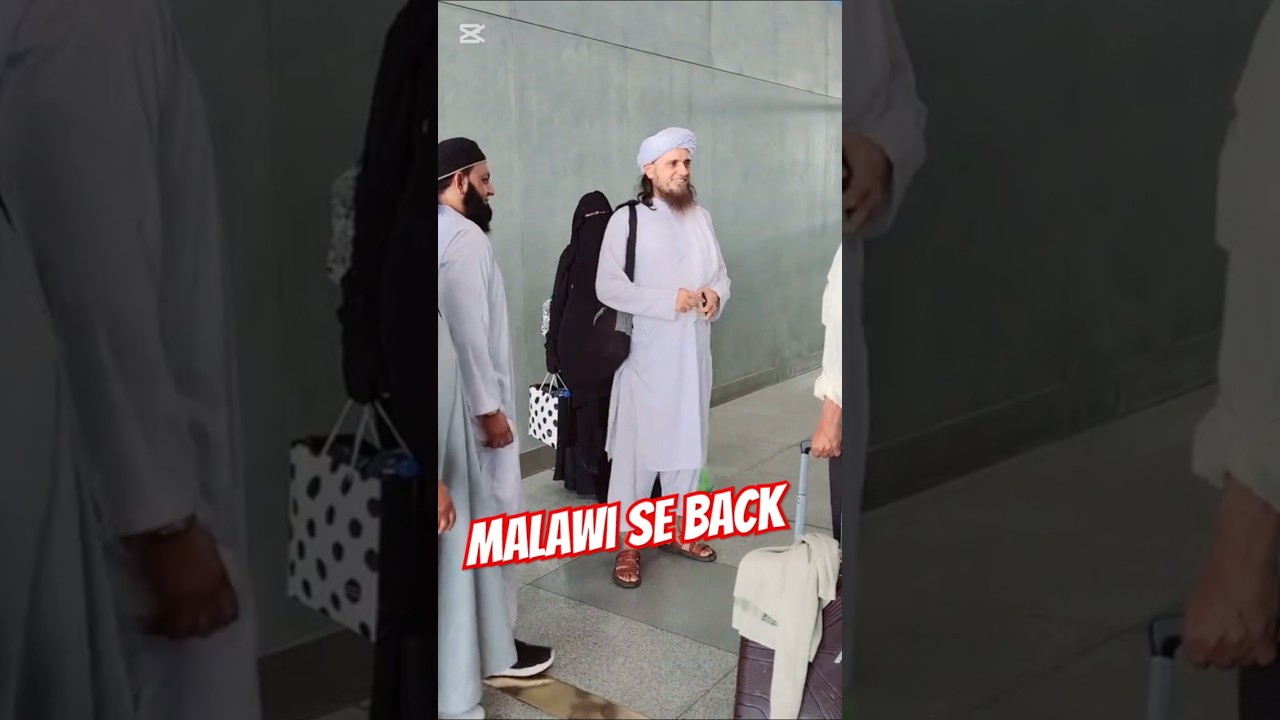 Mufti Tariq Masood Malawi se back #shorts #vlog