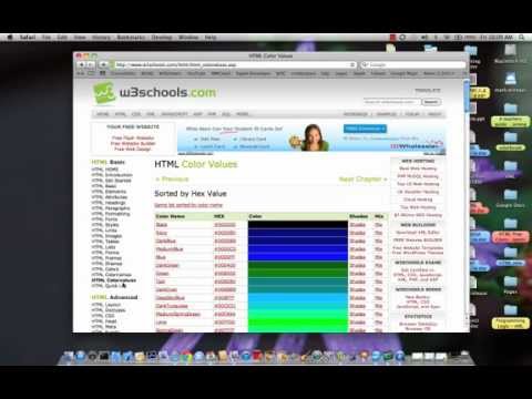 w3schools color charts