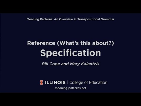 Reference (What's this about?) Specification