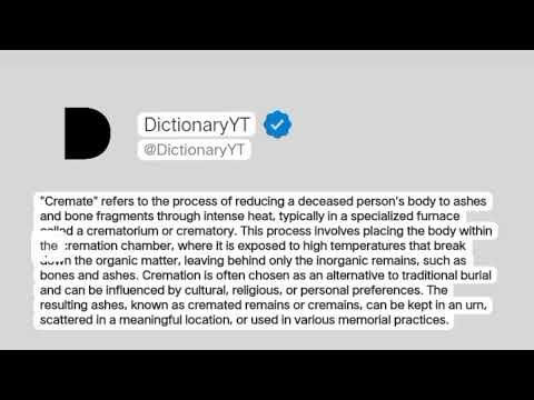 Cremate Meaning in English