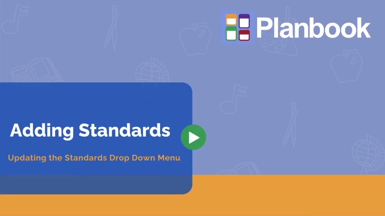 Lessons: Add Standards