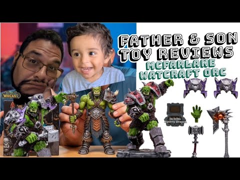 Mcfarlane World of Warcraft Orc Unboxing & Review from Father and Son