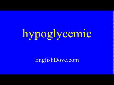 How to pronounce hypoglycemic in American English.
