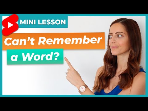 Do this when you can't remember a word! | #Shorts