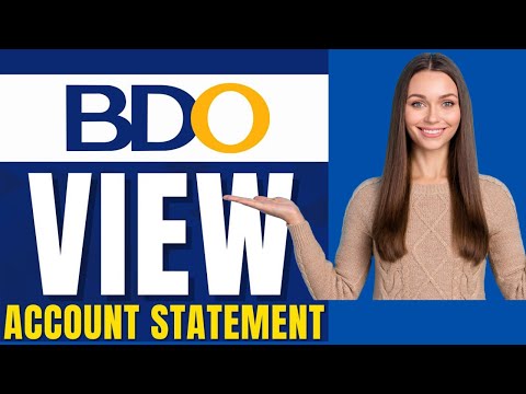 How To View Statement Of Account In BDO Online (2025) | How To Get BDO Bank Statement Online