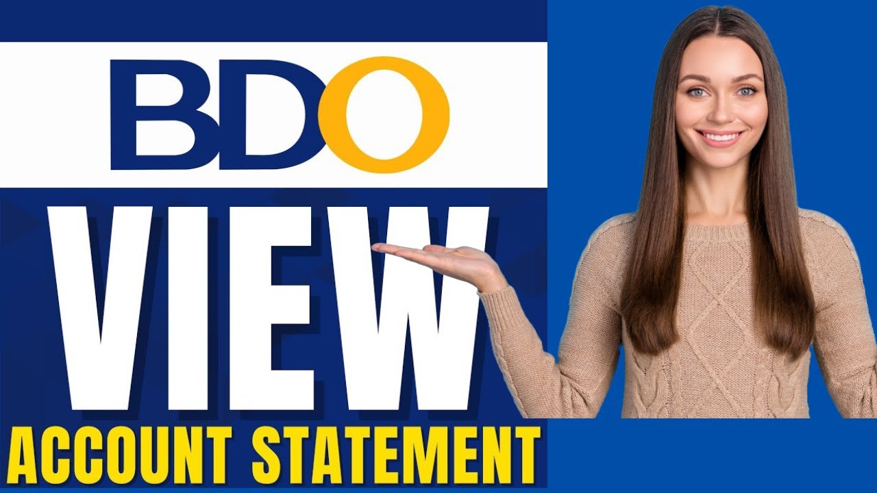 How To View Statement Of Account In BDO Online (2025) | How To Get BDO Bank Statement Online