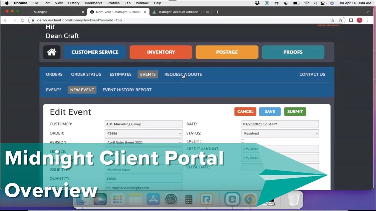 Midnight MIS - Client Portal Overview
