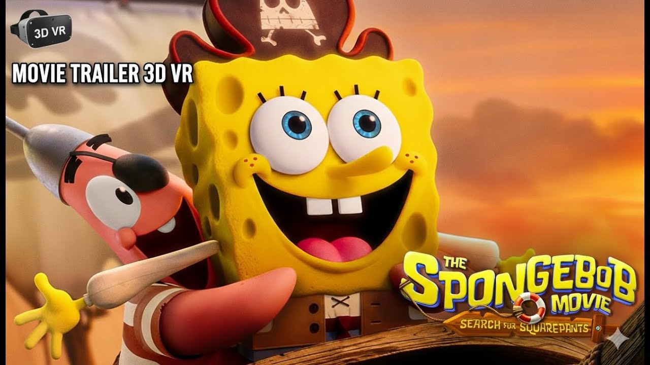The SpongeBob Movie: Search for SquarePants (2025) Teaser Trailer 3D SBS VR 4K