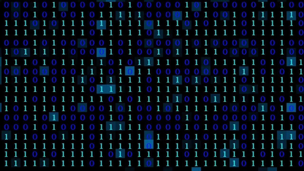 Abstract Binary Code Technology Background | Abstract Motion Video Background Stock Footage