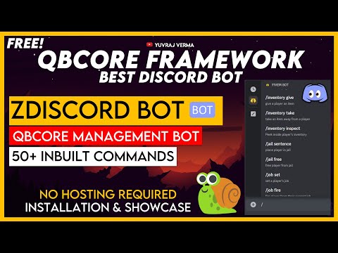 QBCore Framework - Discord Bot | zDiscord - No Hosting Required | Installation | FiveM Discord Bot