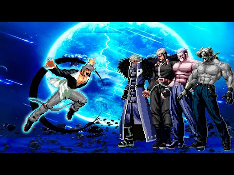 [KOF Mugen] Orochi Iori QS vs Bosses Team