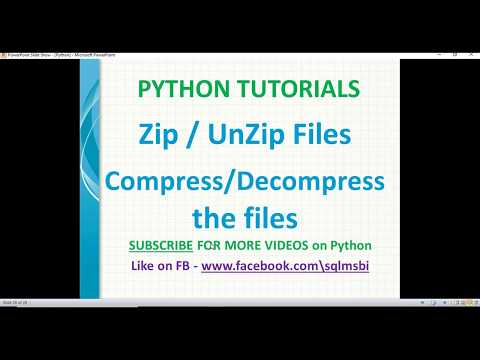 Learn Python Tutorials | zip and unzip the files in python | python extract files | python zip ...