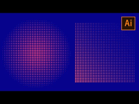 đź”´5 Steps Only || How To Make Halftone Dots Shape With Adobe Illustrator||Adobe Illustrator Tutorial