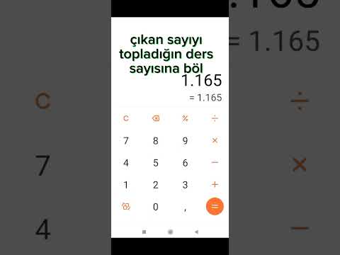 ortalama nasıl hesaplanır😊