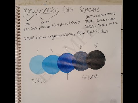 Monochromatic color scheme