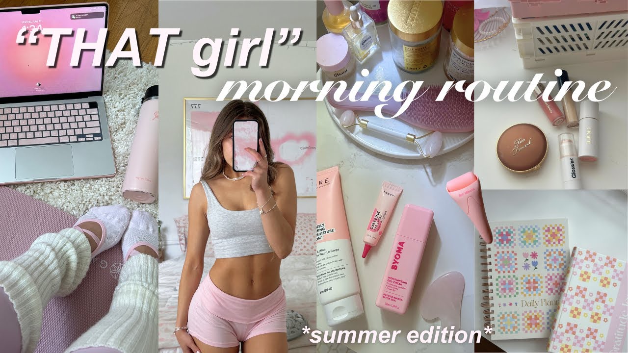 7:30 AM *that girl* summer morning routine 🌺 productive & mindful