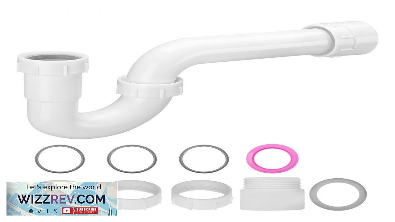 VEVOR P Trap 1 1 2 Inch P Trap Sink Drain Pipe Kit with Threaded