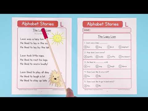 Alphabet Stories Letter L Reading Comprehension Worksheet