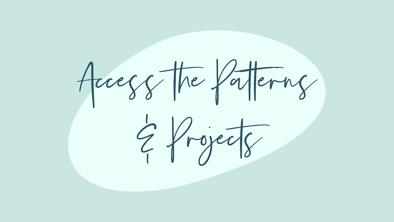 How to access the patterns & projects