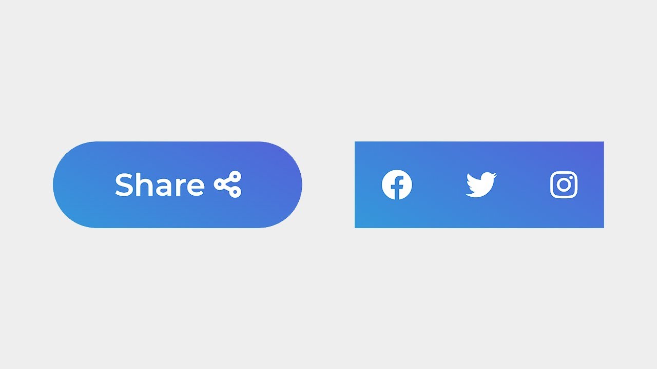Animated Share Button Using Only HTML & CSS