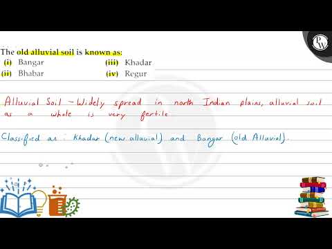 The old alluvial soil is known as: (i) Bangar (iii) Khadar (ii) Bhabar