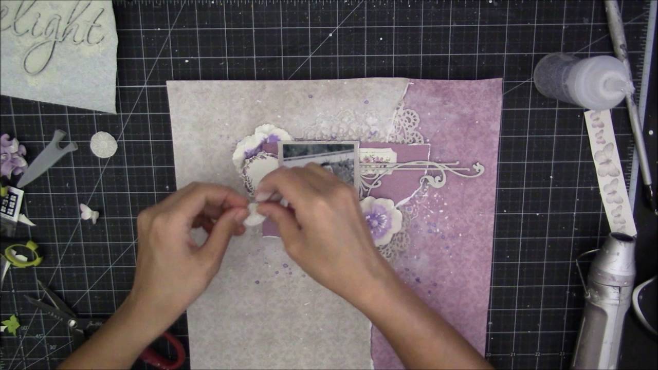 Layout tutorial featuring Scent of Lavender.