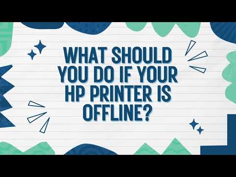 What should you do if your HP printer is offline?