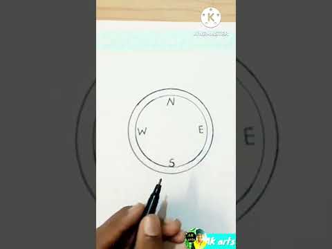 Compass drawing #drawing
