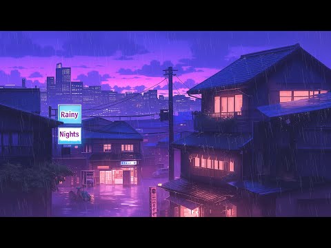 1980s & 90s Retro Lofi Hip Hop Beats 📈 Vintage Vibes & Tokyo Town Ambience 🌆 Lofi Rain Playlist