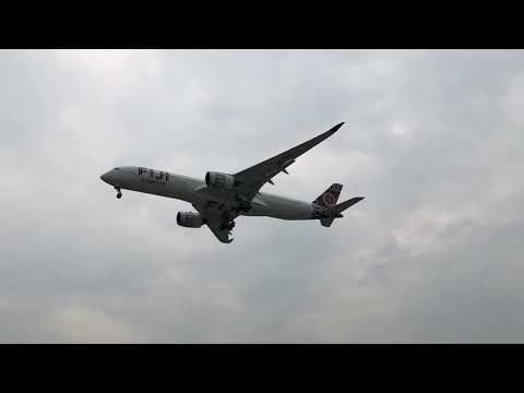 Fiji Airways. Airbus A350-900. DQ-FAM. FJ880. Nadi (NFFN) - Vancouver Int. (CYVR). Runway 26R.