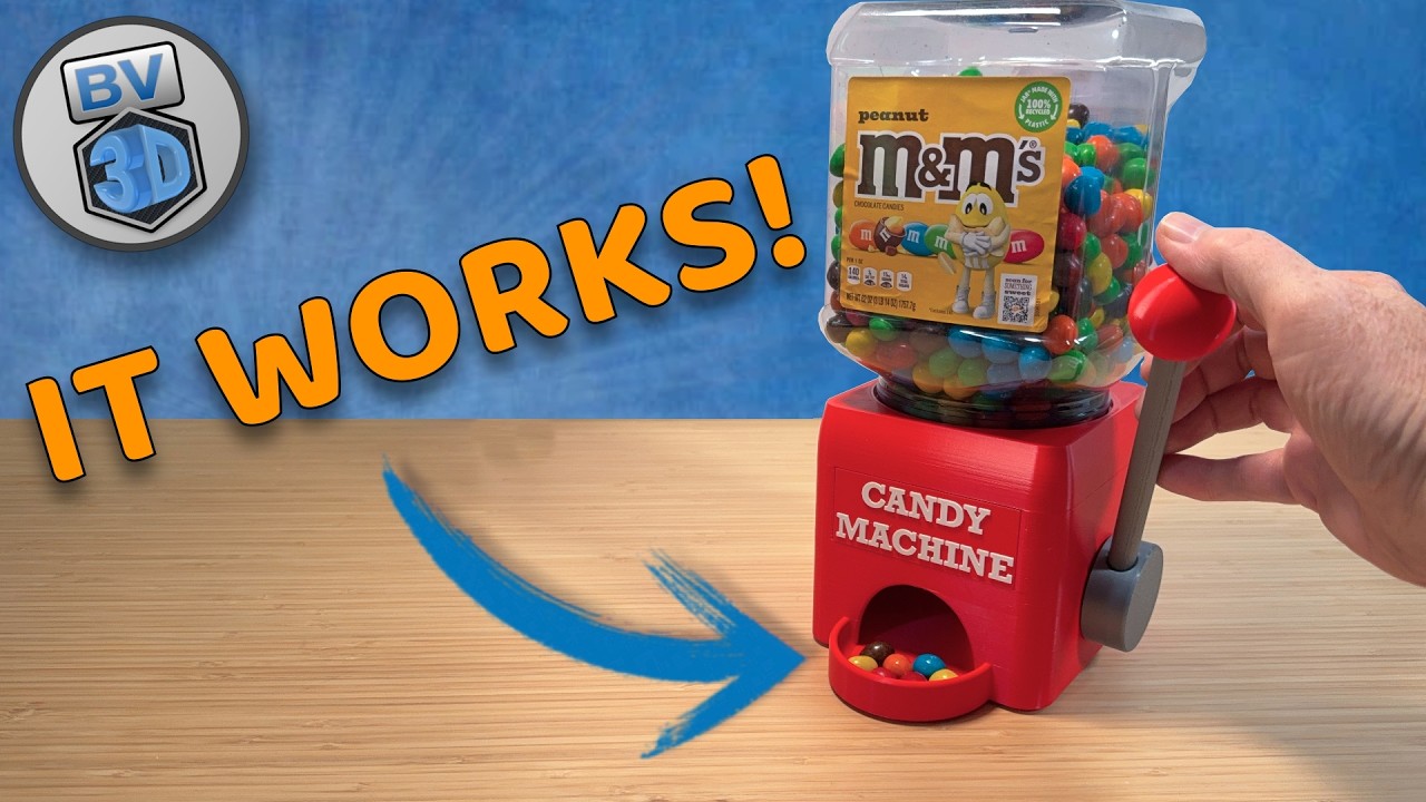 I 3D Printed a Working Candy Machine 🍬