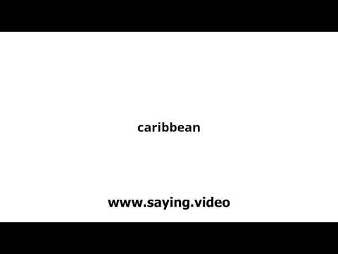How to say caribbean in English