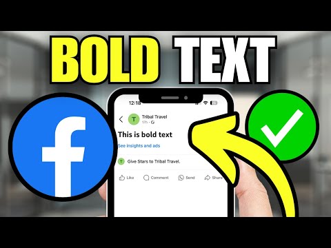 How To Write Bold Text in Facebook Posts (Mobile)
