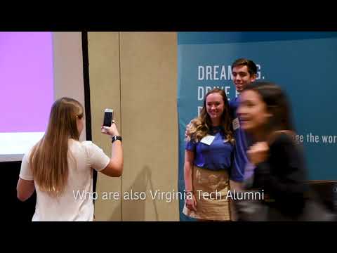 Booz Allen Hamilton reception with students