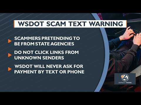 WSDOT scam text warning