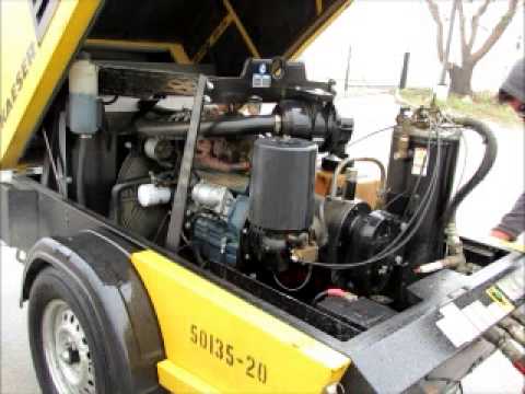 For Sale 2011 Kaeser M50 185 CFM Towable Air Compressor 3000 RPM bidadoo.com
