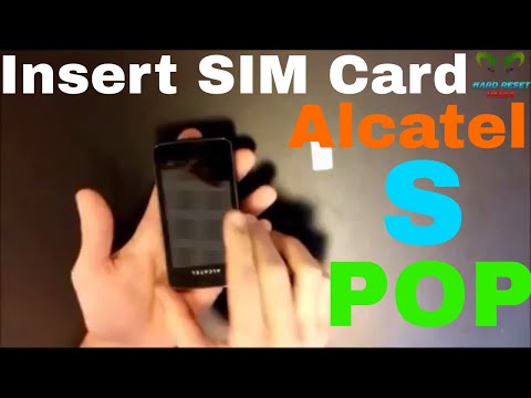 Alcatel One Touch S’Pop Insert the SIM Card – Reset Any Smartphone