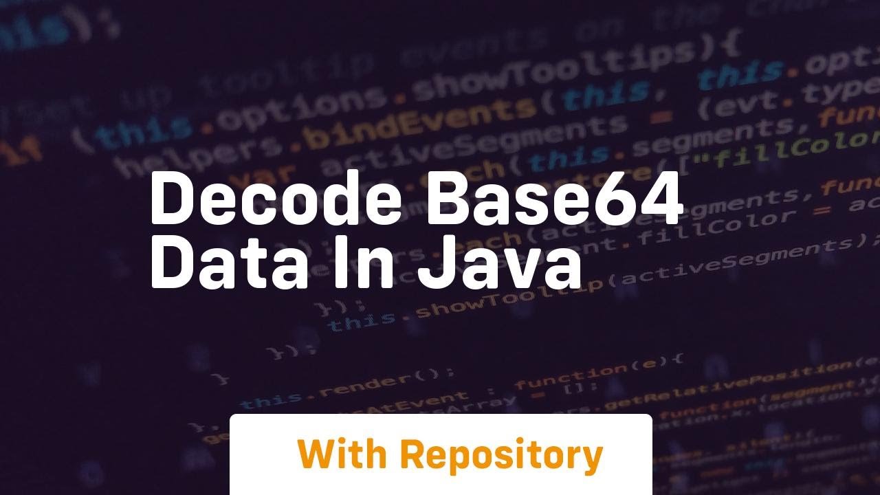 decode base64 data in java