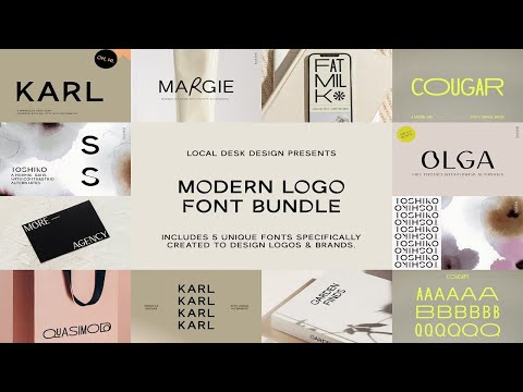 THE MODERN LOGO FONT BUNDLE Font Free Download