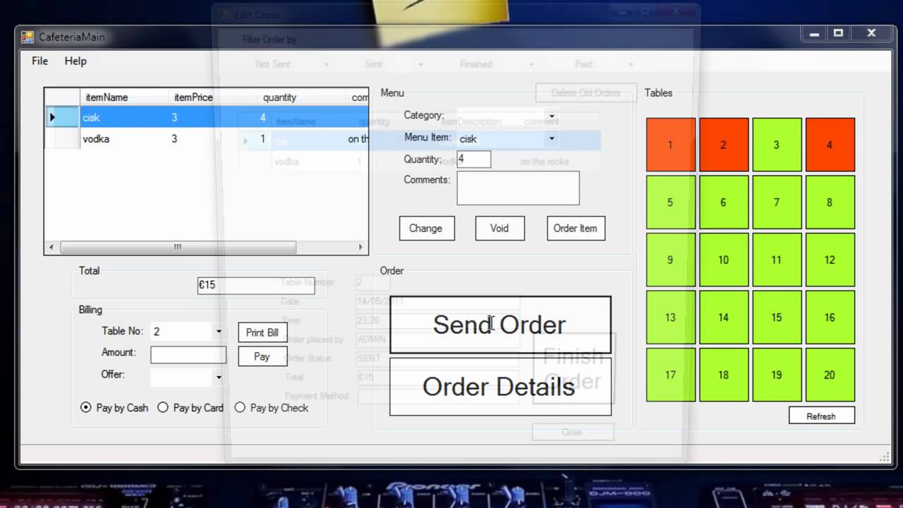 Cafeteria Management System Overview