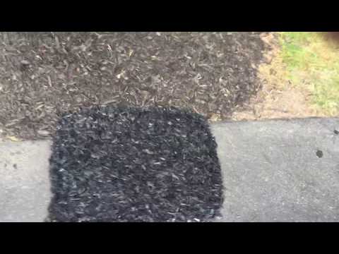Black rubber mulch