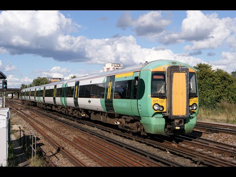 Cab ride London Bridge to London Victoria 10 car 377/7 Train Drivers View Southern
