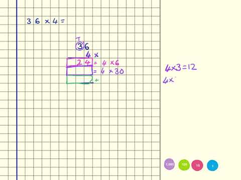 Multiplication (36 x 4)
