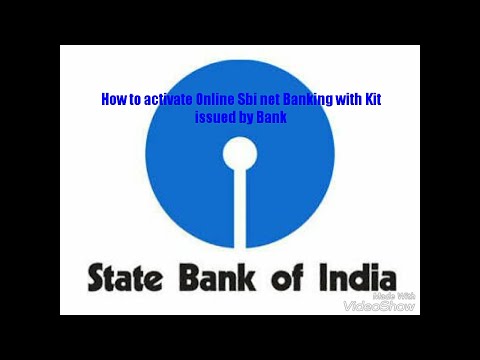 How to activate OnlineSbi net Banking with kit issued by bank.