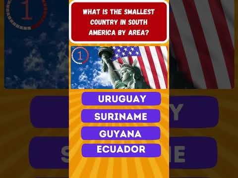 What is the smallest country in South America by area?