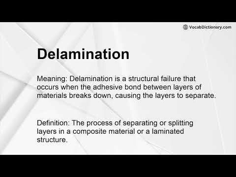 Delamination Meaning