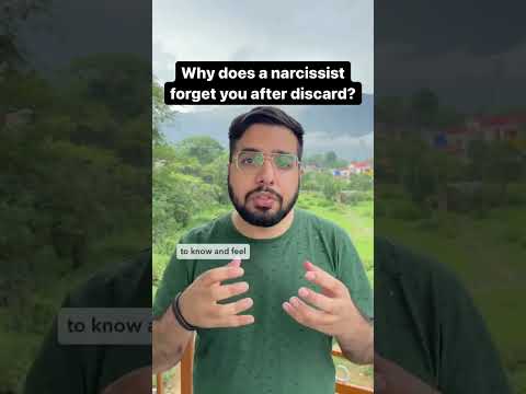 Why Does A Narcissist Forget You After Discard? #narcissist