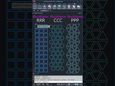🧱 Auto Count Blocks in AutoCAD #autocad #chatgpt